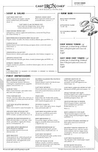 Our Menu - The Cast Iron Chef Chop House & Oyster Bar