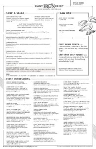 Our Menu - The Cast Iron Chef Chop House & Oyster Bar